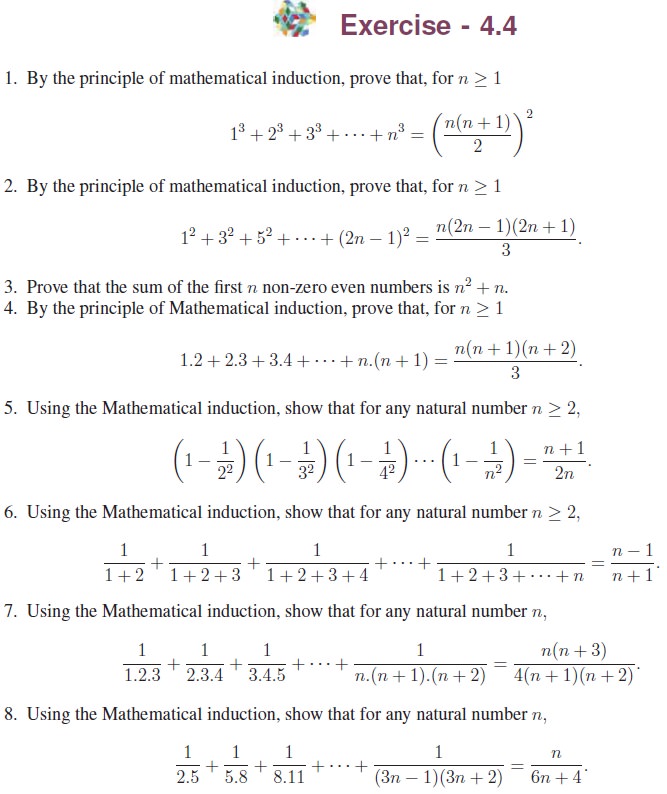 Mathematical Induction Definition Solved Example Problems Exercise Mathematical Induction Definition Solved Example Problems Exercise