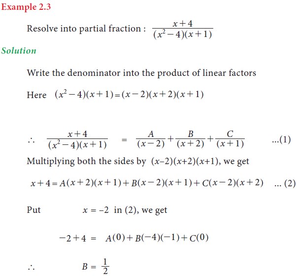 Partial Fractions Introduction Definition Formula Solved Example