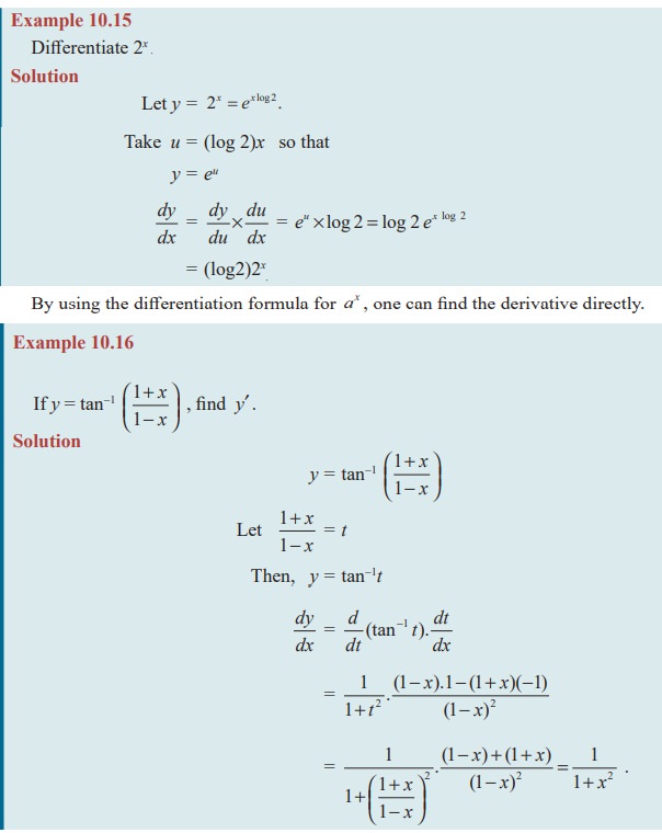 Examples On Chain Rule Differentiation Rules 