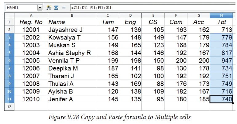 Copy Cut And Paste OpenOffice Calc