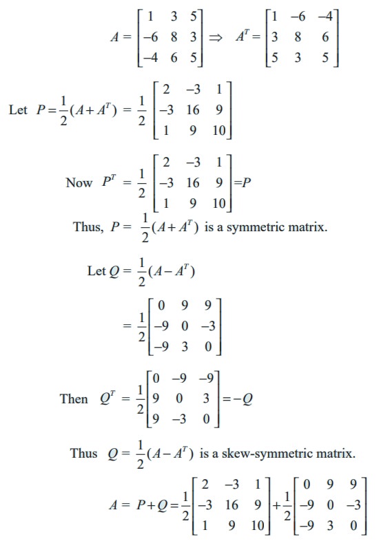 Matrices Definition General Form Properties Theorem Proof Solved