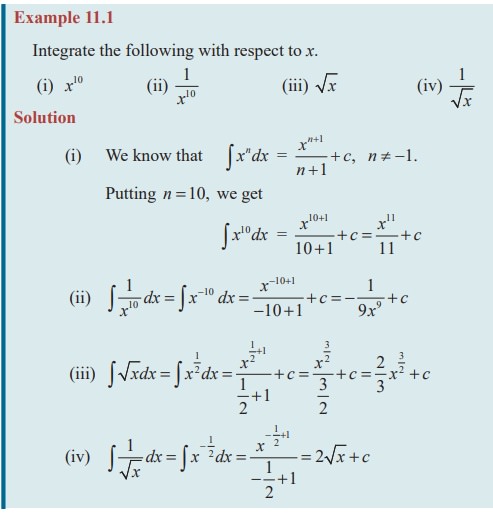 Basic Rules Or Formula Of Integration