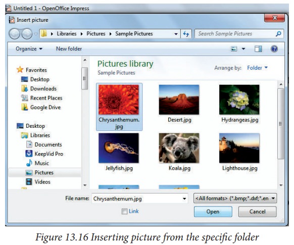 Inserting And Formatting Shapes And Pictures OpenOffice Presentation