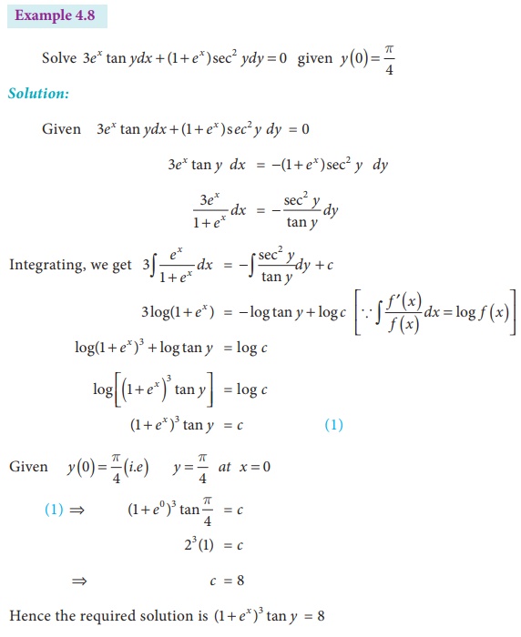 First Order And First Degree Differential Example Solved Problems
