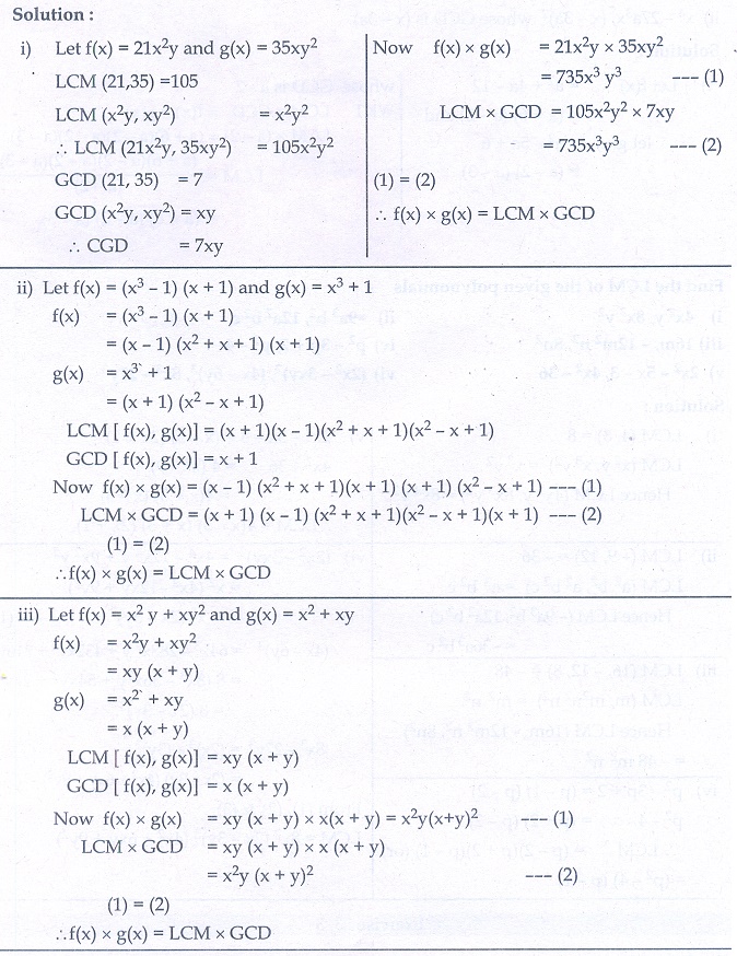 Exercise 3 3 Relationship Between LCM And GCD Problem ions With