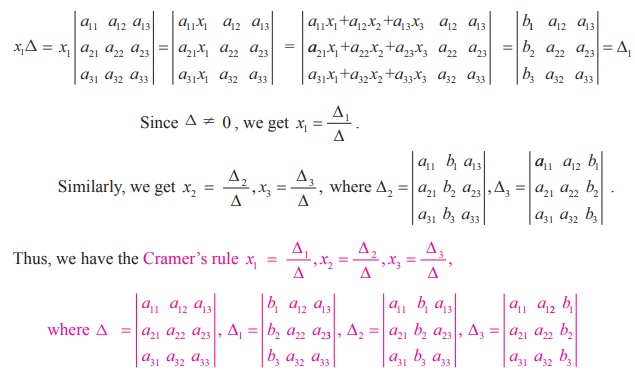 Matrices Cramer s Rule Definition Formulas Solved Example Problems