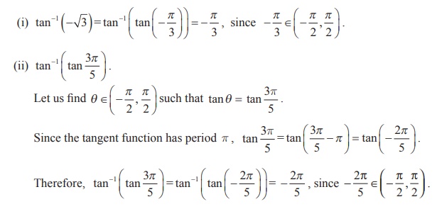 Solved Example Problems On Inverse Trigonometric Functions With 