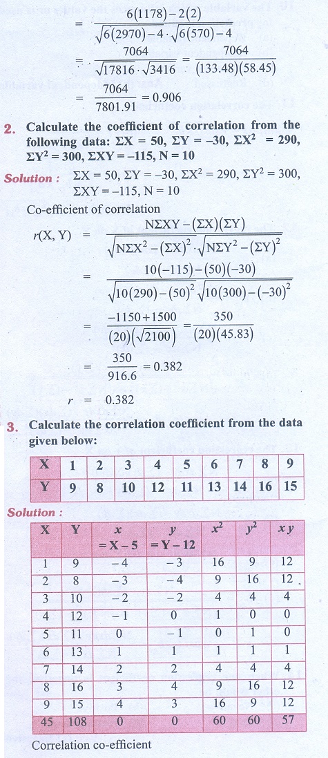 Correlation And Regression Analysis Miscellaneous Problems Problem 
