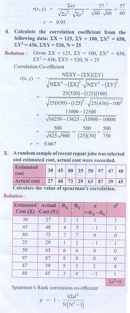 Correlation And Regression Analysis Miscellaneous Problems Problem ions With Answer 
