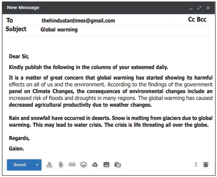 Writing Example Of A Formal Email