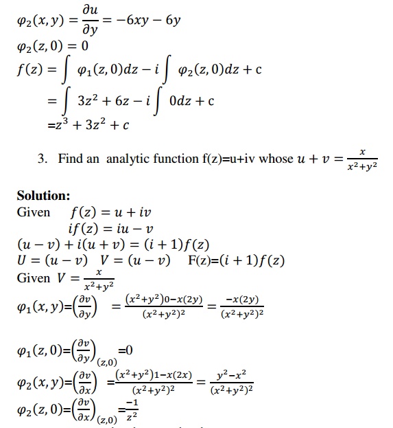 Analytic Functions