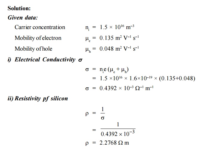 Solved Problems Semiconducting Materials Solved Problems Semiconducting Materials
